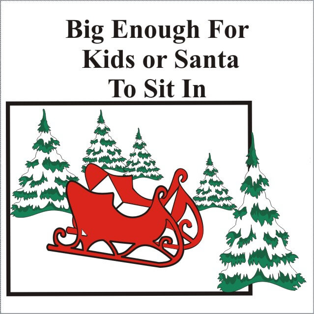 3D Sleigh – PatternsRus Seasonal Woodworking Patterns