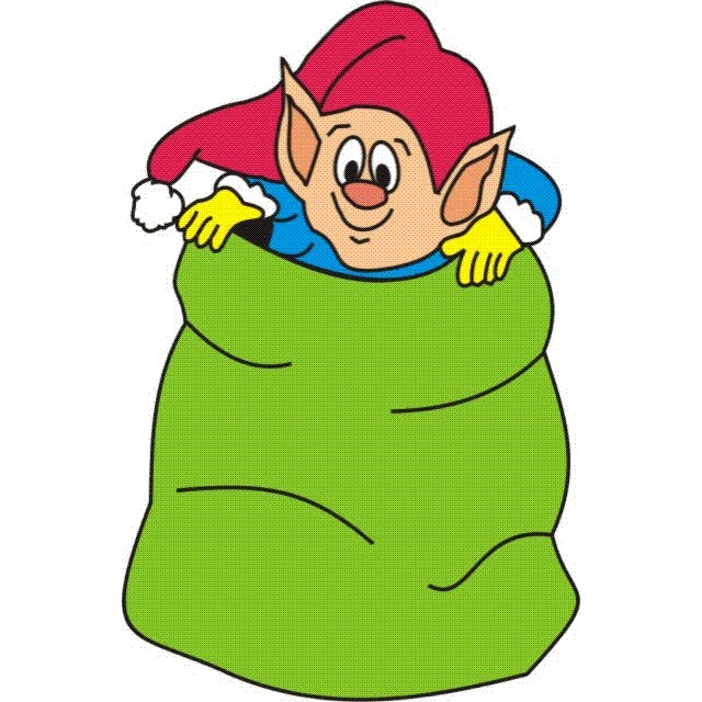Elf In Santa Bag – PatternsRus Seasonal Woodworking Patterns