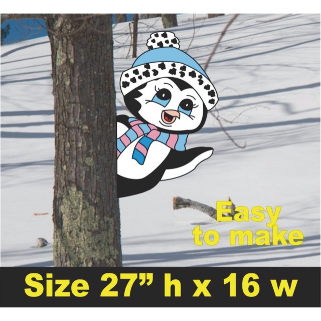 Penguin Peeker Peeper – PatternsRus Seasonal Woodworking Patterns