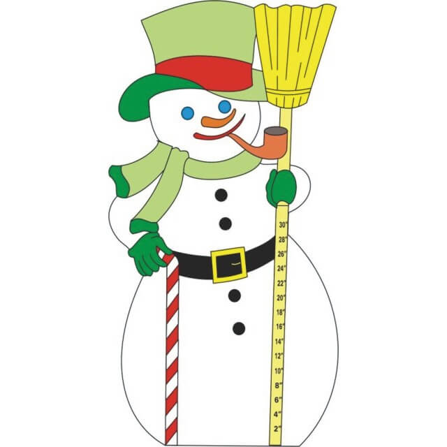 Snowman Measuring Snow – PatternsRus Seasonal Woodworking Patterns