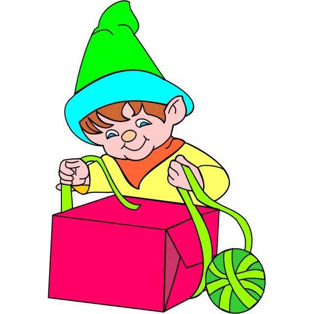 Elf Wrapping Present – PatternsRus Seasonal Woodworking Patterns