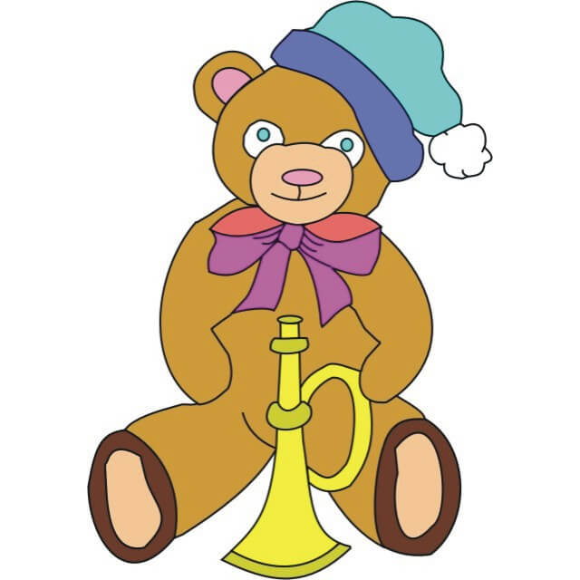 Teddy With Horn – PatternsRus Seasonal Woodworking Patterns