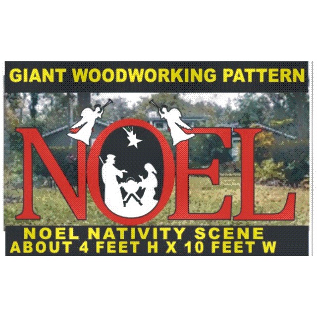 Noel Nativity Sign Giant – PatternsRus Seasonal Woodworking Patterns
