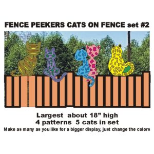 cats-on-fence-set-2 – PatternsRus Seasonal Woodworking Patterns