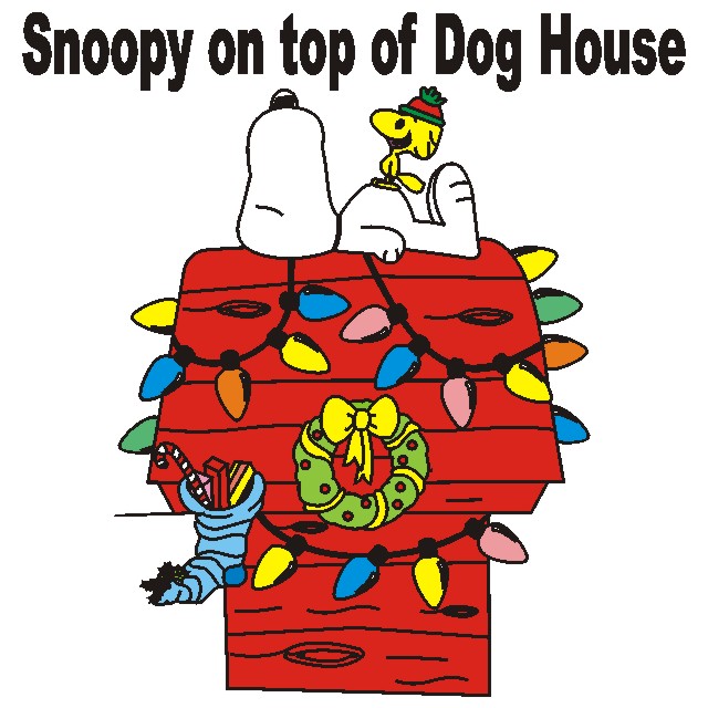 Snoopy on top of dog house PatternsRus Seasonal Woodworking Patterns