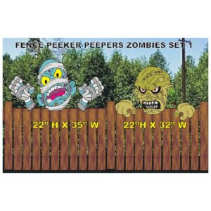 Zombie Fence Peekers Set 1 – PatternsRus Seasonal Woodworking Patterns