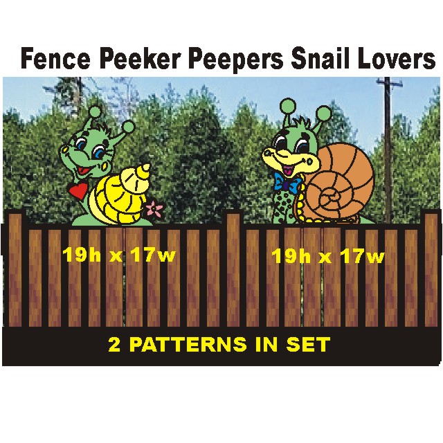 Snail Fence Peekers – PatternsRus Seasonal Woodworking Patterns