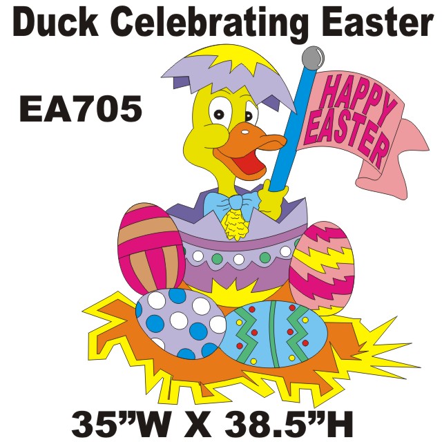Duck Celebrating Easter – PatternsRus Seasonal Woodworking Patterns