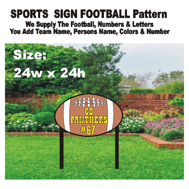 Sports Sign Football Small – PatternsRus Seasonal Woodworking Patterns
