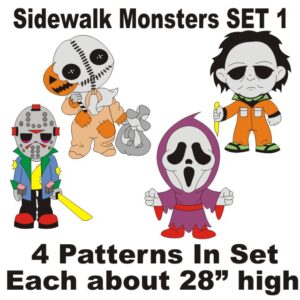 Sidewalk Monsters Set 1 – PatternsRus Seasonal Woodworking Patterns